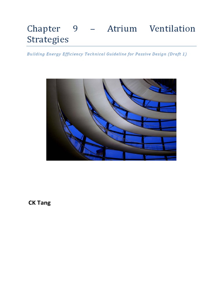 Atrium Ventilation Guidelines | PDF | Ventilation (Architecture ...
