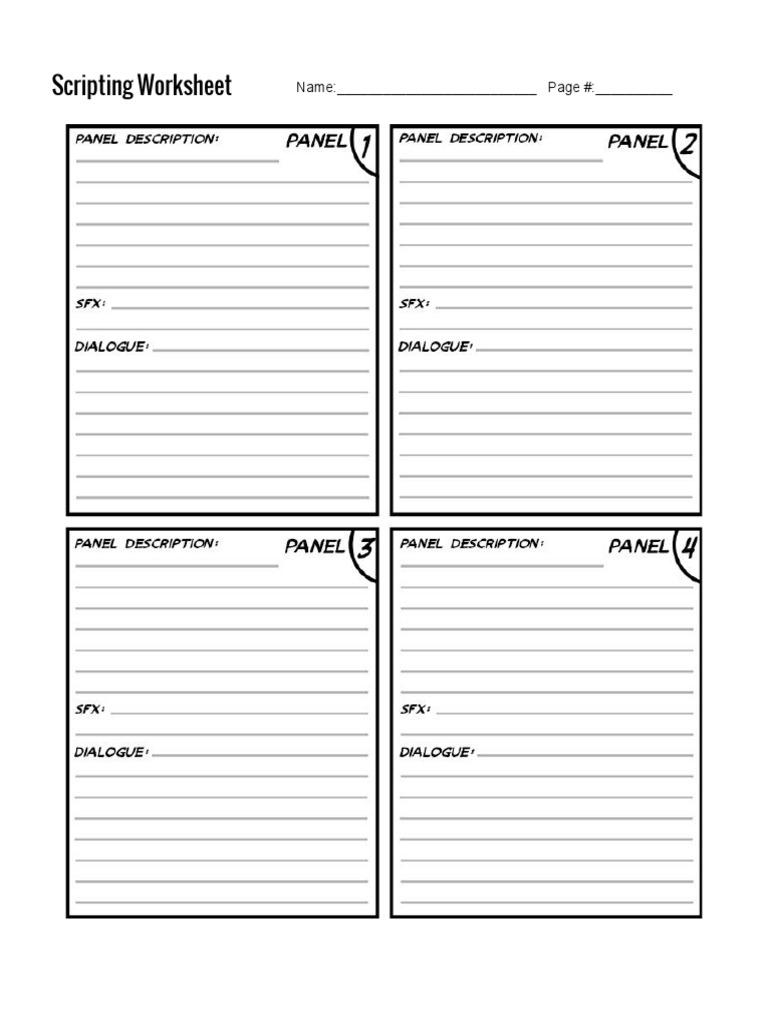 Scripting Worksheet: Name: - Page # | PDF