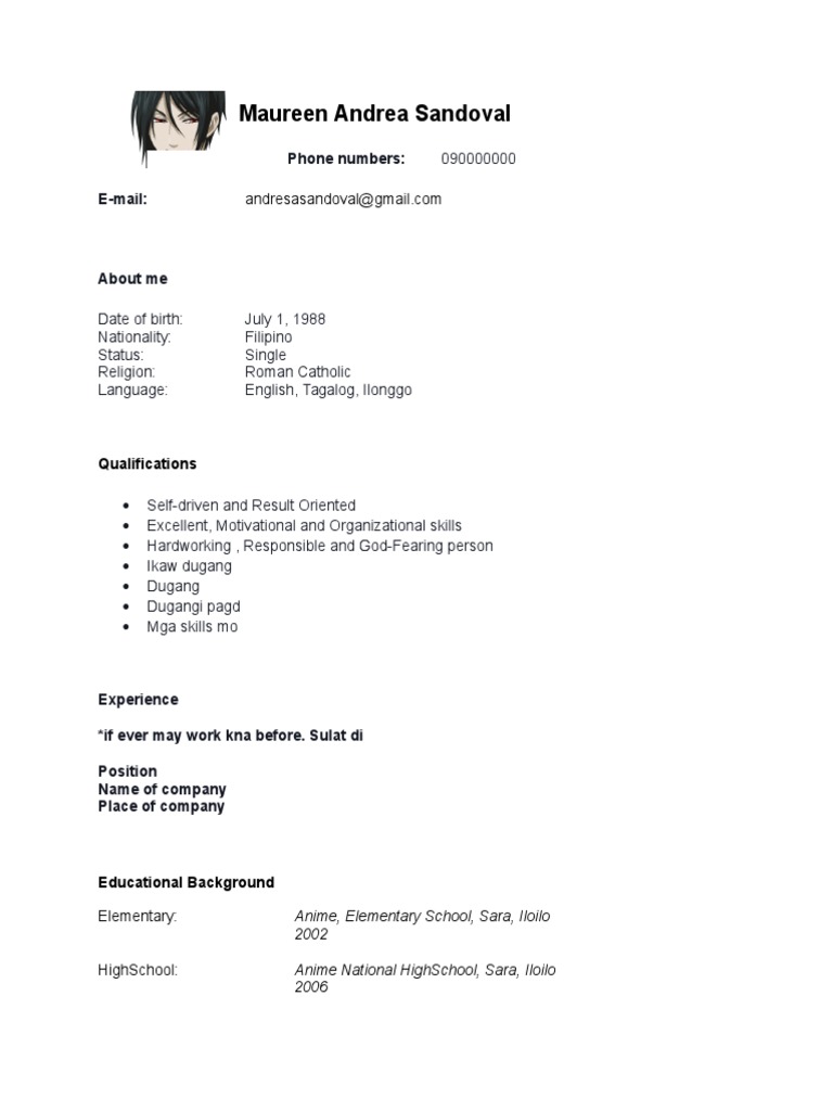 Maureen Andrea Sandoval: Phone Numbers: E-Mail | PDF | Career & Growth