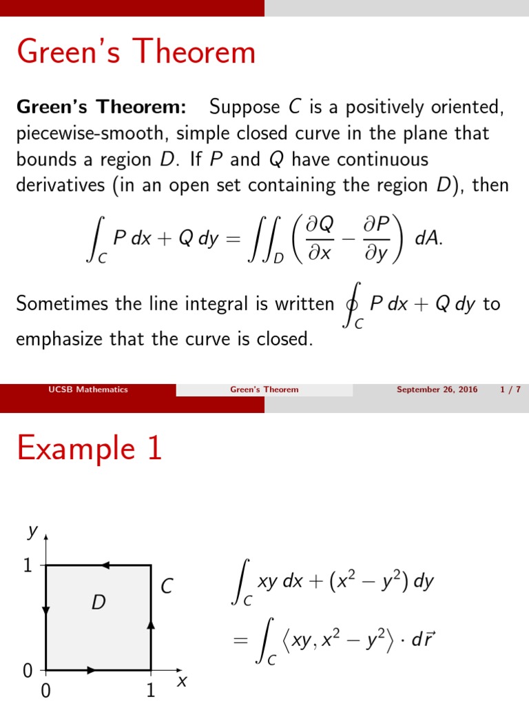 Deriving Green's Theorem: A Visual Explanation of the Relationship ...
