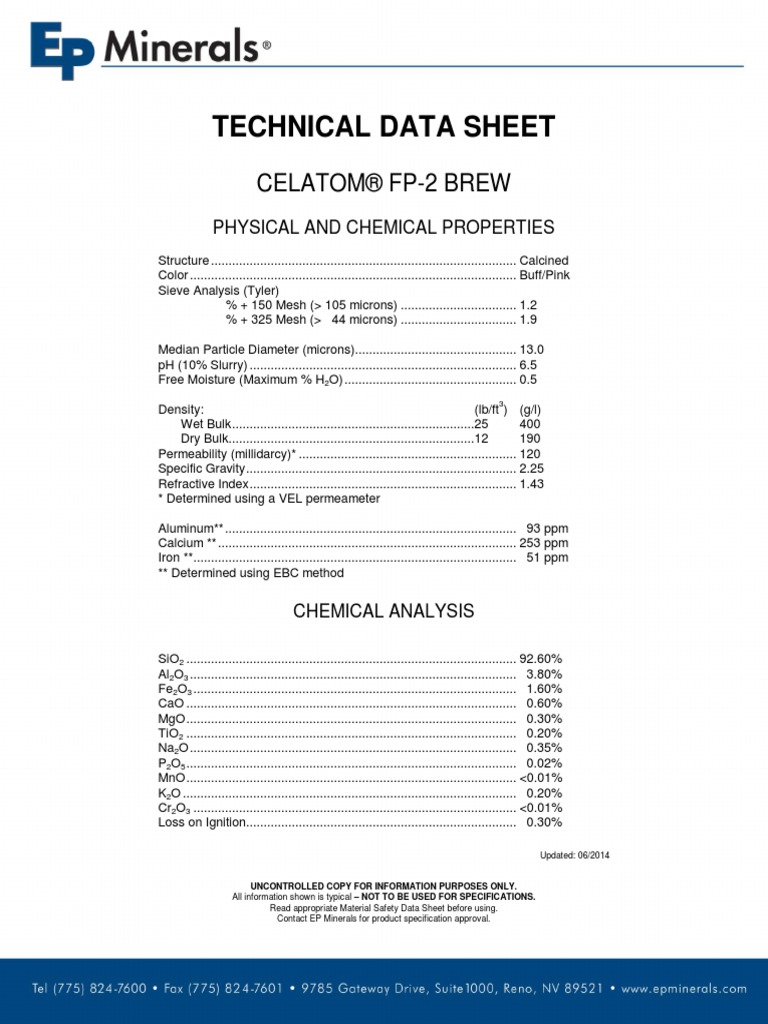 Celatom Fp-2 Brew | PDF