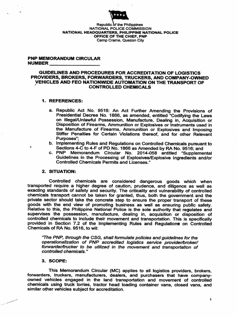 Philippine National Police Guidelines and Procedures in Accreditation ...