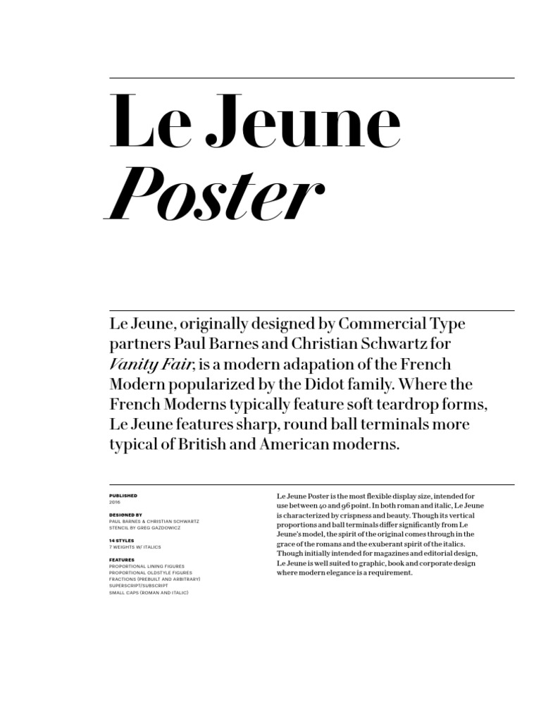 Le Jeune Poster Family | PDF | Letter Case | Typography