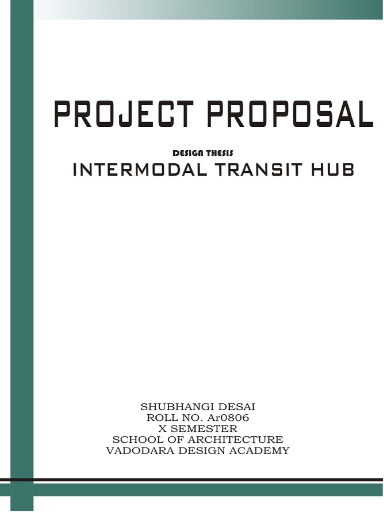 Proposed Transit Hub, Anand Vihar Project Proposal | PDF
