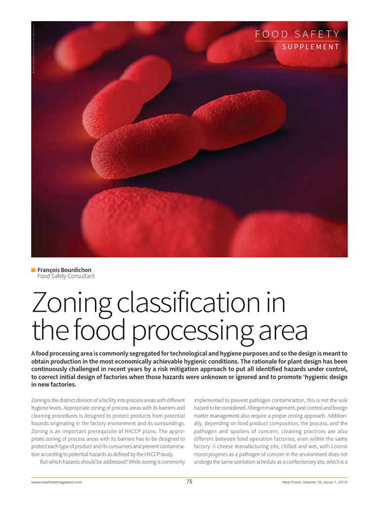 Zoning Systems in The Food Processing Area | PDF | Housekeeping | Hygiene
