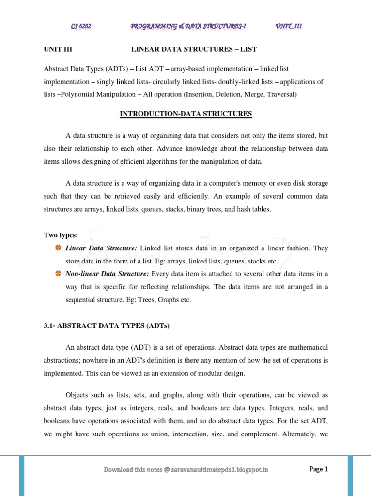 Pds | Download Free PDF | Array Data Structure | Data Type