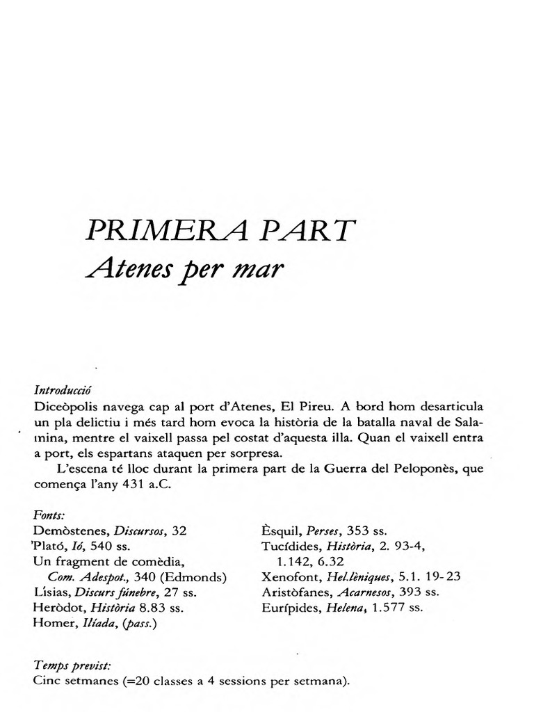 Reading Greek Part I | PDF