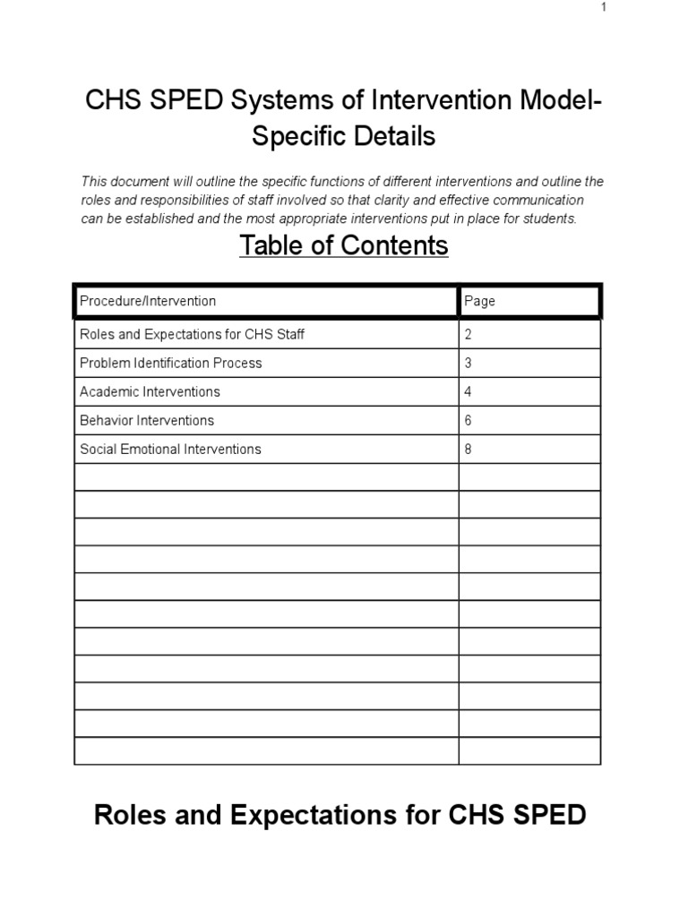 Specificfunctions | PDF | Individualized Education Program | Behavioural Sciences