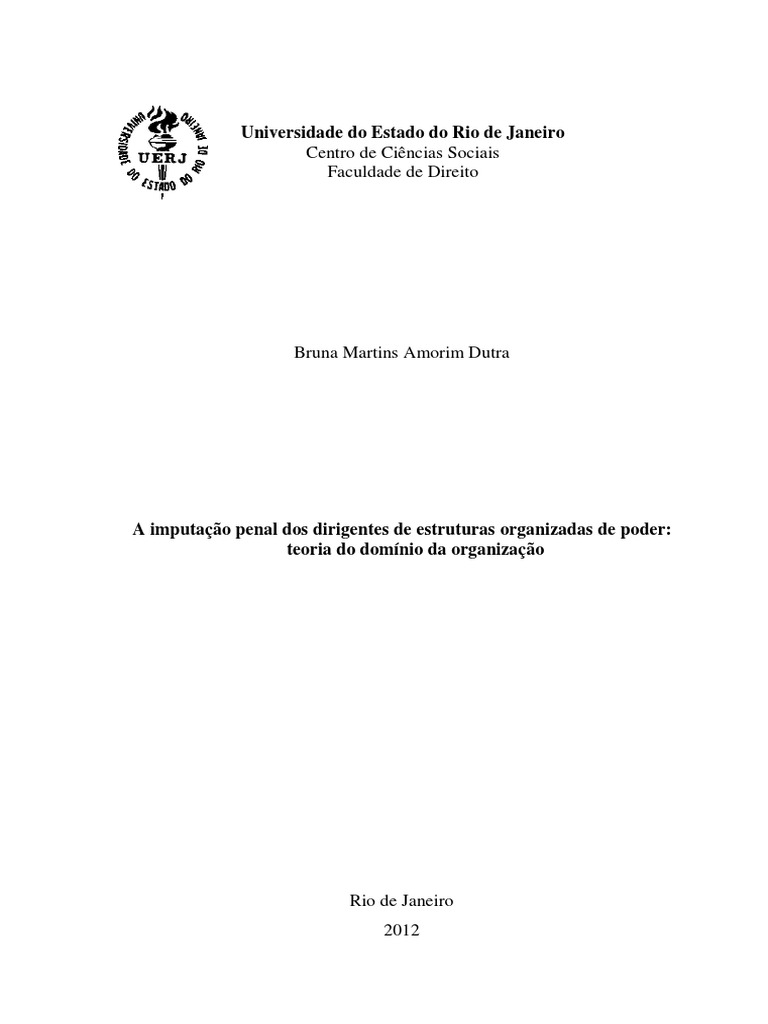 Bruna Dutra - Domínio Da Organização | PDF | Lei Natural | Justiça