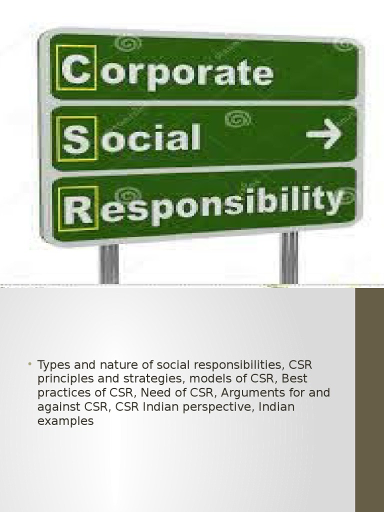Module - 6 CSR | PDF | Corporate Social Responsibility | Economies