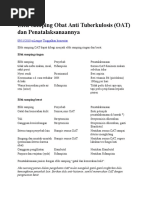 Petunjuk Penggunaan OAT-FDC PDF | PDF | Kesehatan Holistik