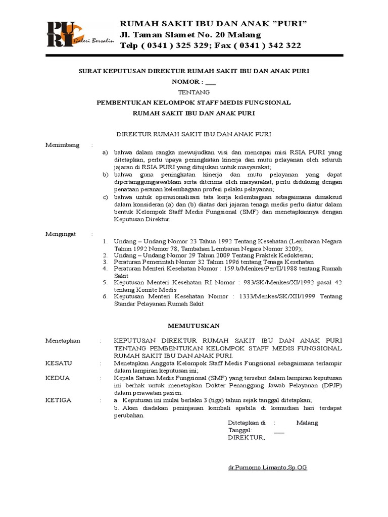 SK SMF Rsia Puri | PDF