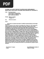 Report On Robbery Incident | PDF | Law Enforcement | Crime & Violence