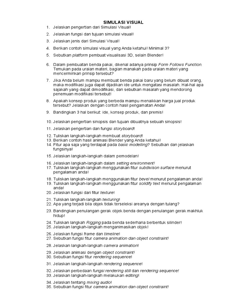Simulasi Visual | PDF
