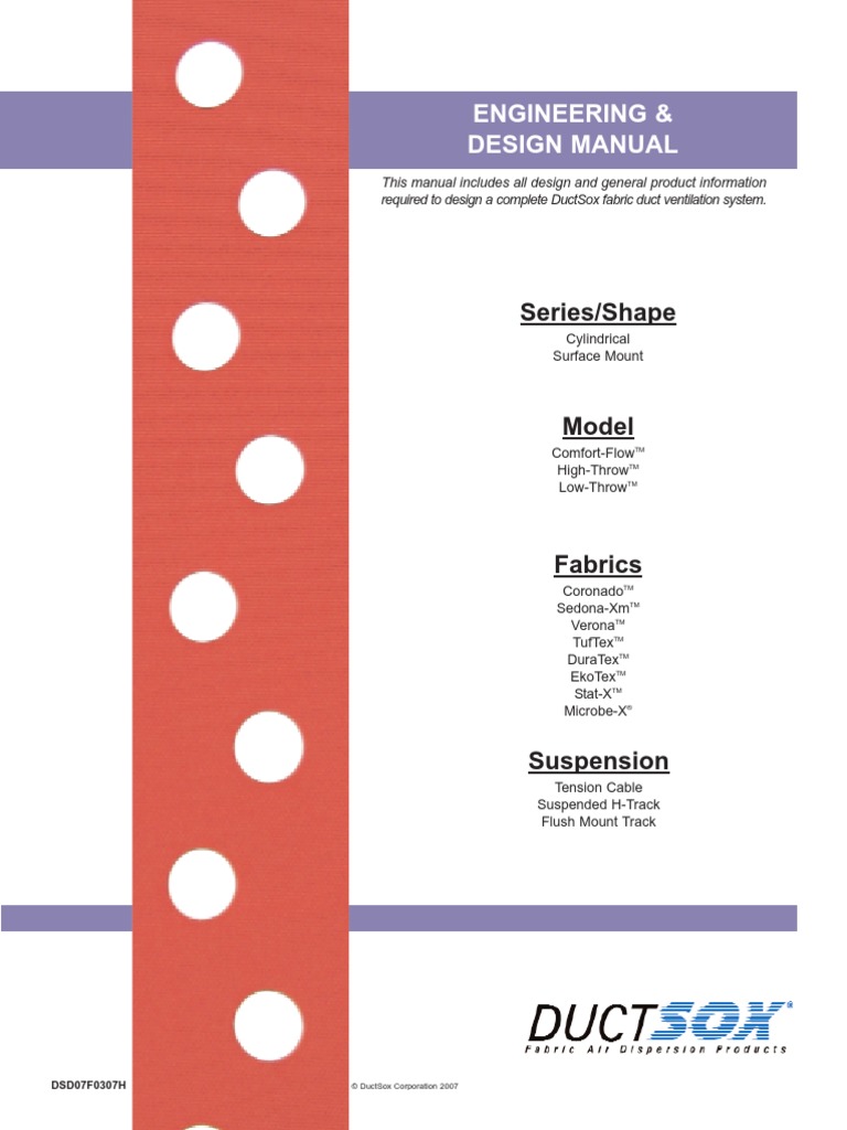 DuctSox DesignManual | PDF | Duct (Flow) | Building Engineering