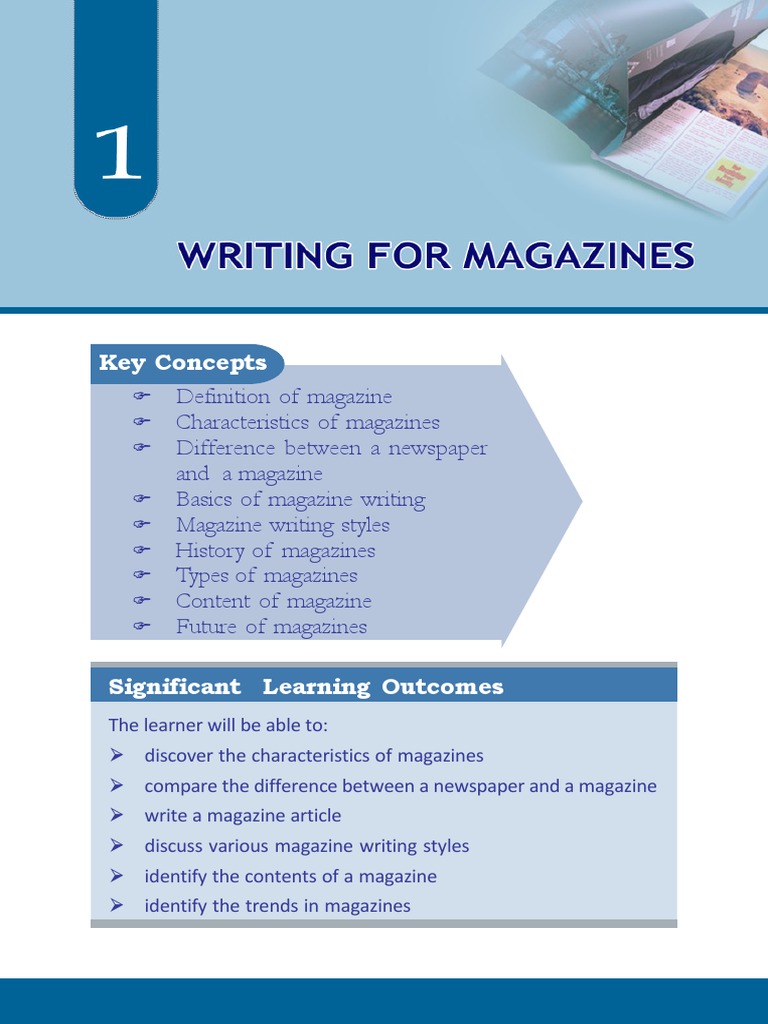 Characteristics and Styles of Magazines | PDF | Newspapers | Magazines