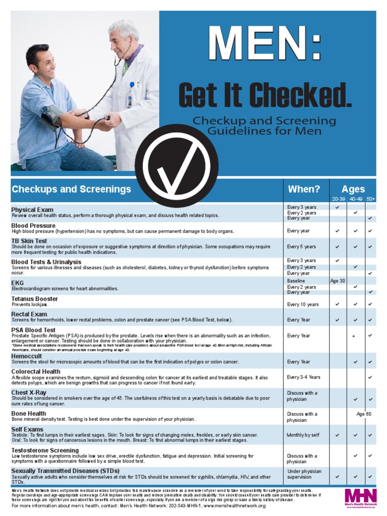 Getitcheckedpostermen PDF | PDF | Prostate Specific Antigen | Cancer