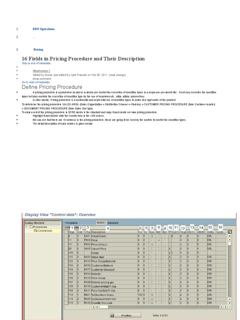 Pricing Procedure Details | PDF | Rebate (Marketing) | Profit (Accounting)