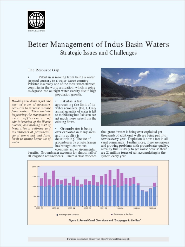 Brief Indus Basin Water | PDF | Water Resources | Indus River