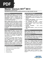 Basf Masterglenium Sky 8851 Tds | PDF | Concrete | Cement