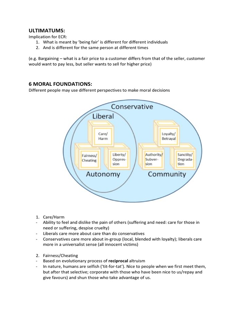6 Moral Foundations | PDF