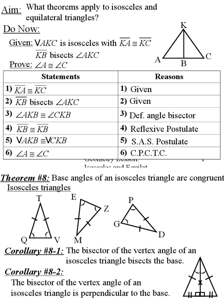 What Is A Vertex Angle Of An Isosceles Triangle