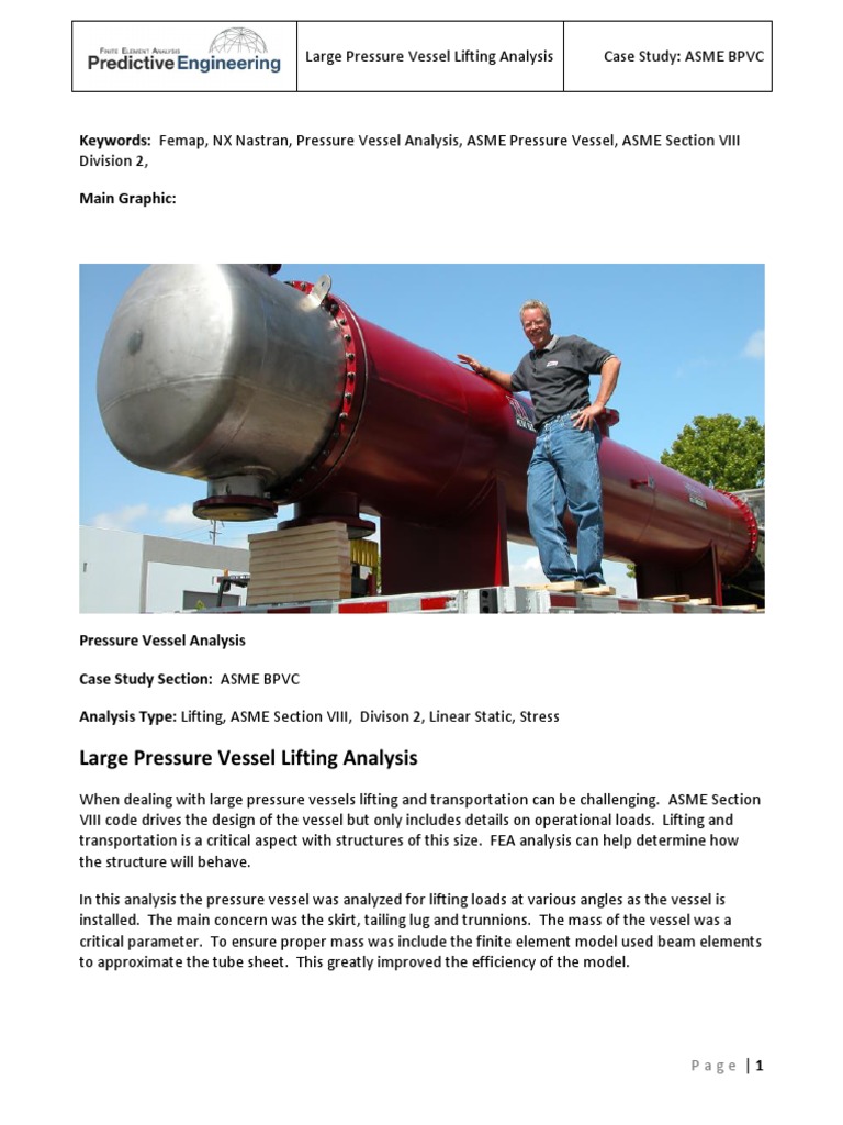 ASME Lifting Analysis of Large Pressure Vessel.pdf