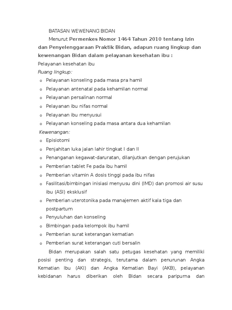 Kewenangan Bidan dalam Penggunaan USG | PDF