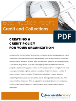 Credit Policy Manual | PDF | Credit | Finance & Money Management