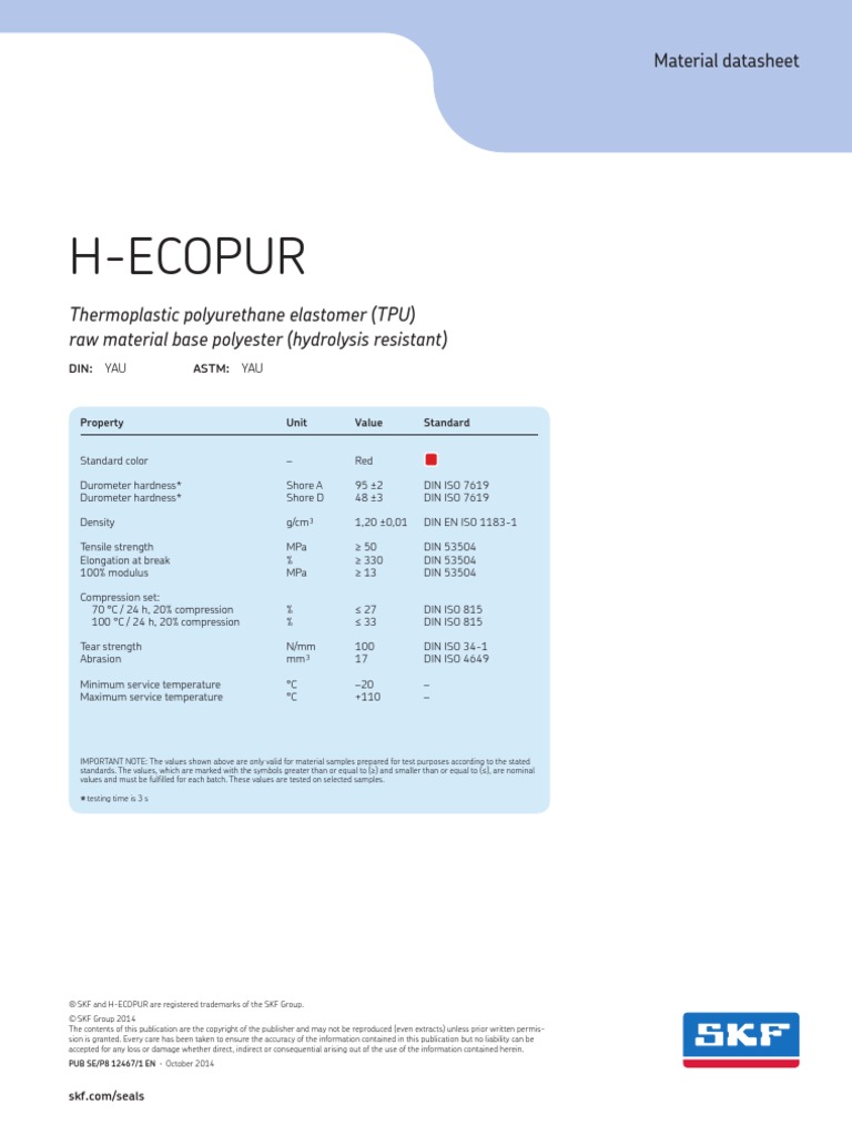 1 en H ECOPUR Material Datasheet | PDF | Materials | Building Engineering