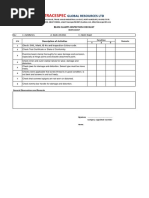 FC 4.1.6 - Synthetic Sling Inspection Checklist Form | PDF