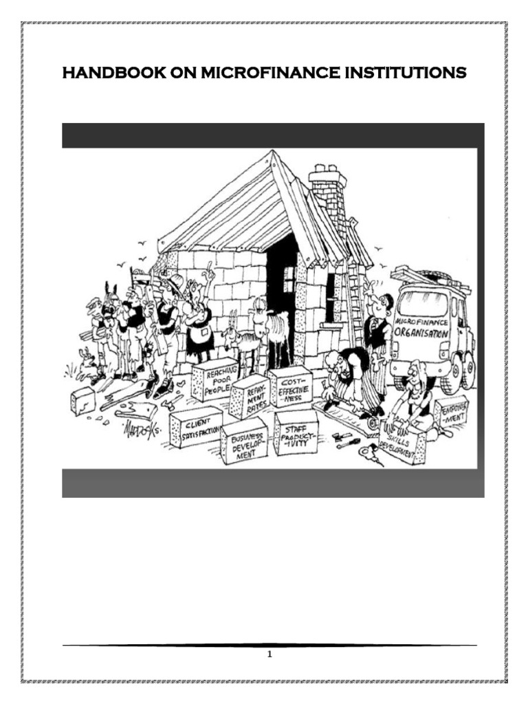 8.Handbook on Microfinance Institutions | Microfinance | Microcredit