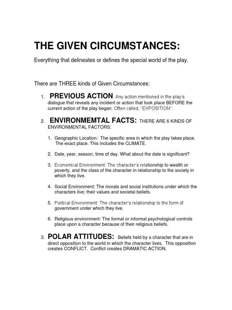 Given Circumstances Theatre 40 Fall 2011 | PDF
