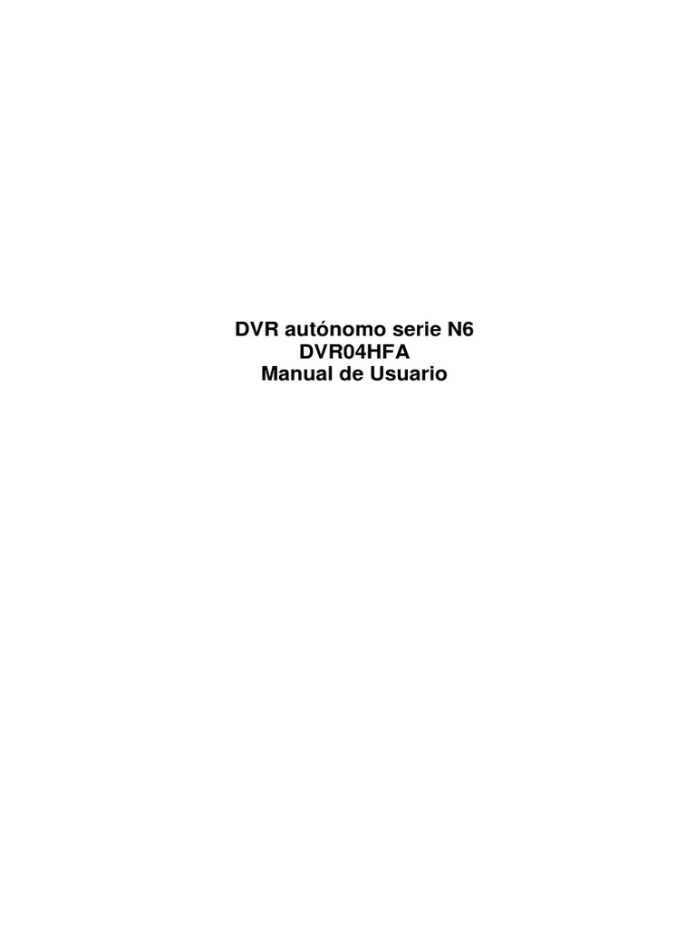 Manual de Usuario Generico X-Security PDF | PDF | Contraseña | Hdmi