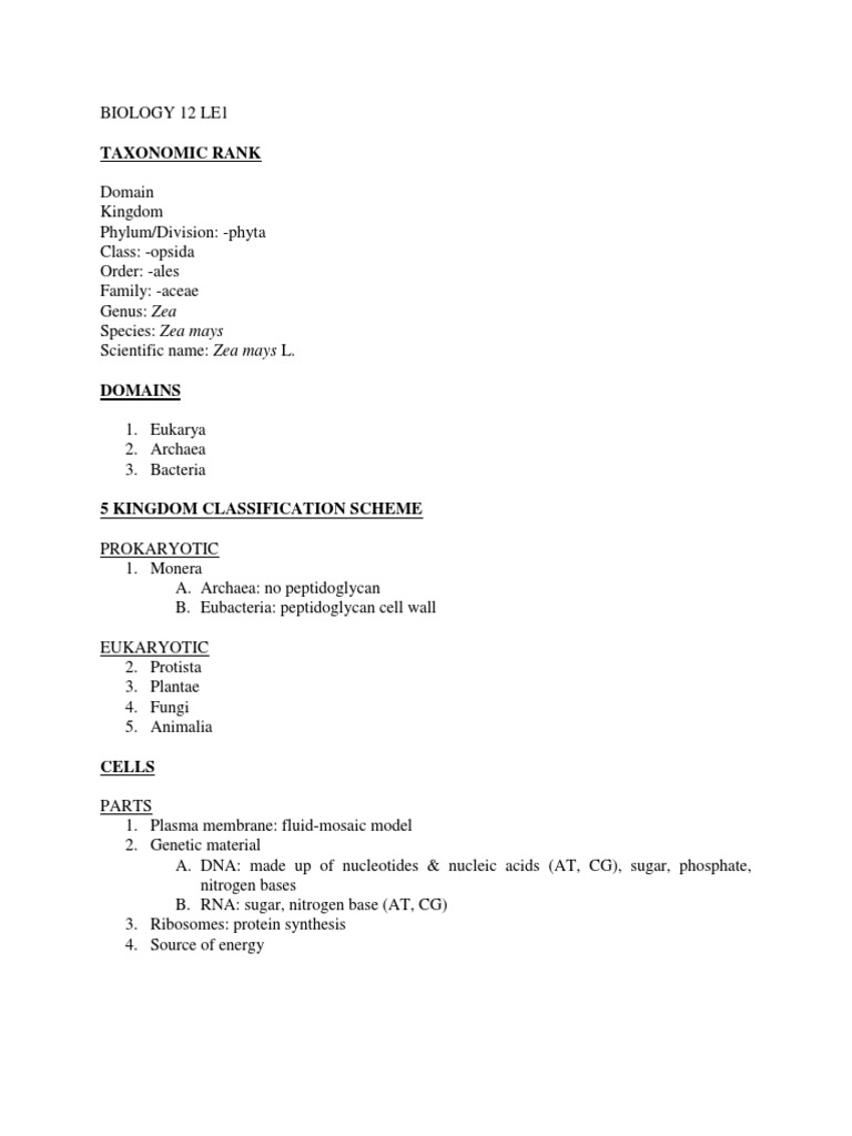 Plant Taxonomy Notes | PDF | Bacteria | Fertilisation