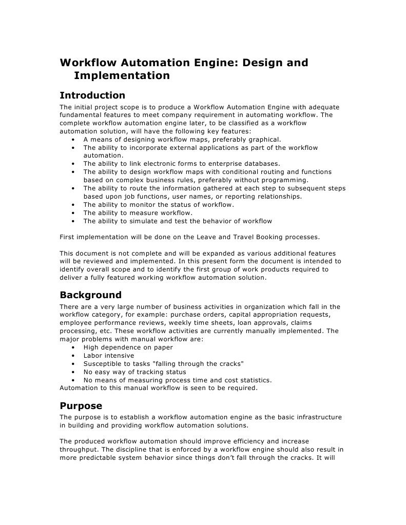 Workflow Automation Engine | PDF | Workflow | Automation