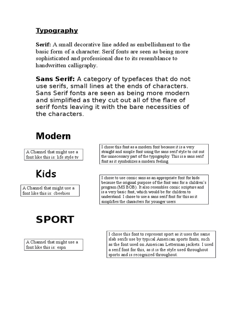 Font Analysis | PDF | Typefaces | Serif