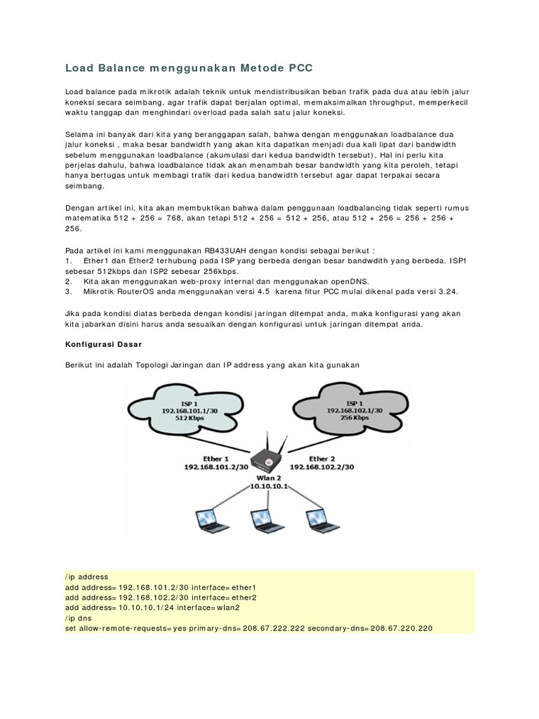 15.load Balance Menggunakan Metode PCC | PDF