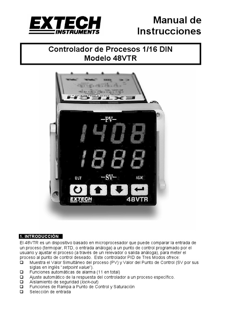 Manual de Extech | PDF | Diodo emisor de luz | Par termoeléctrico