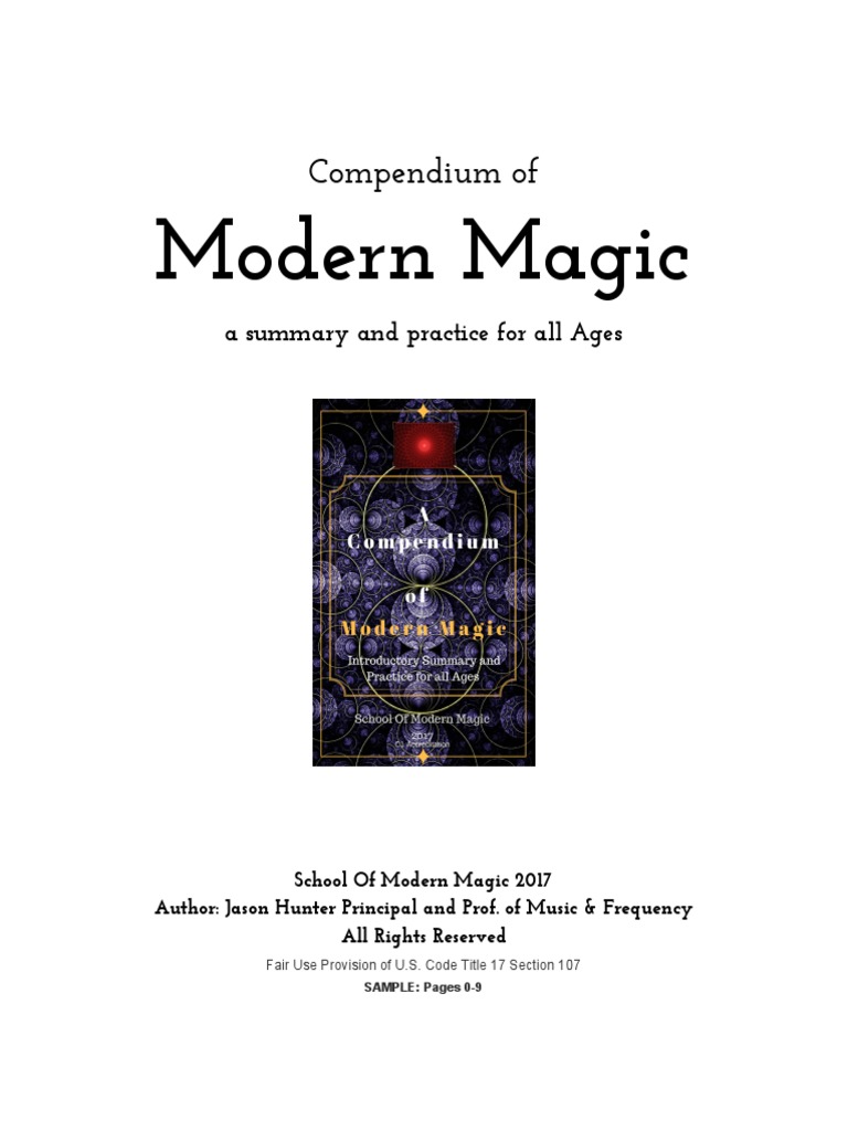 Compendium of Modern Magic Sample | PDF | Magic (Paranormal) | Self ...