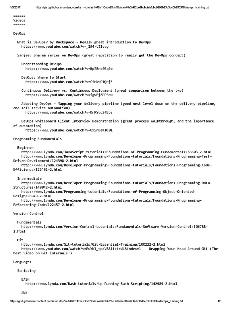Devops Training Materials Pdf Eclipse Software Software Engineering