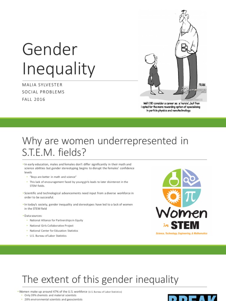 Gender Inequality | Science, Technology, Engineering, And Mathematics ...