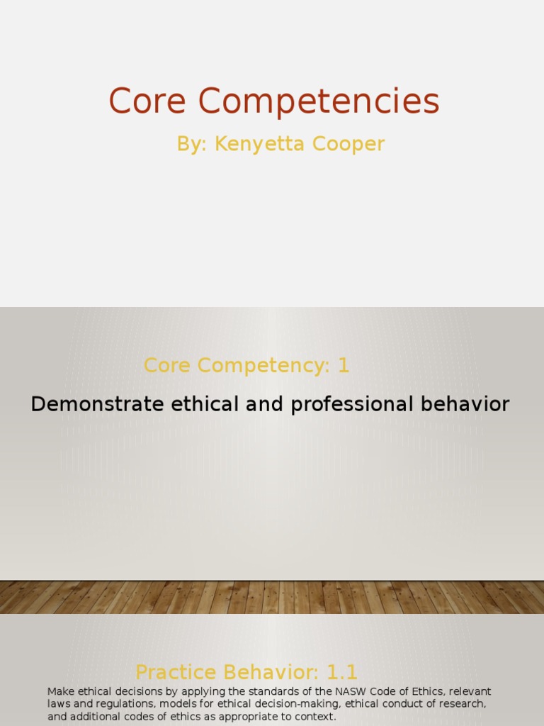 Core Competency Slides | PDF | Social Work | Community