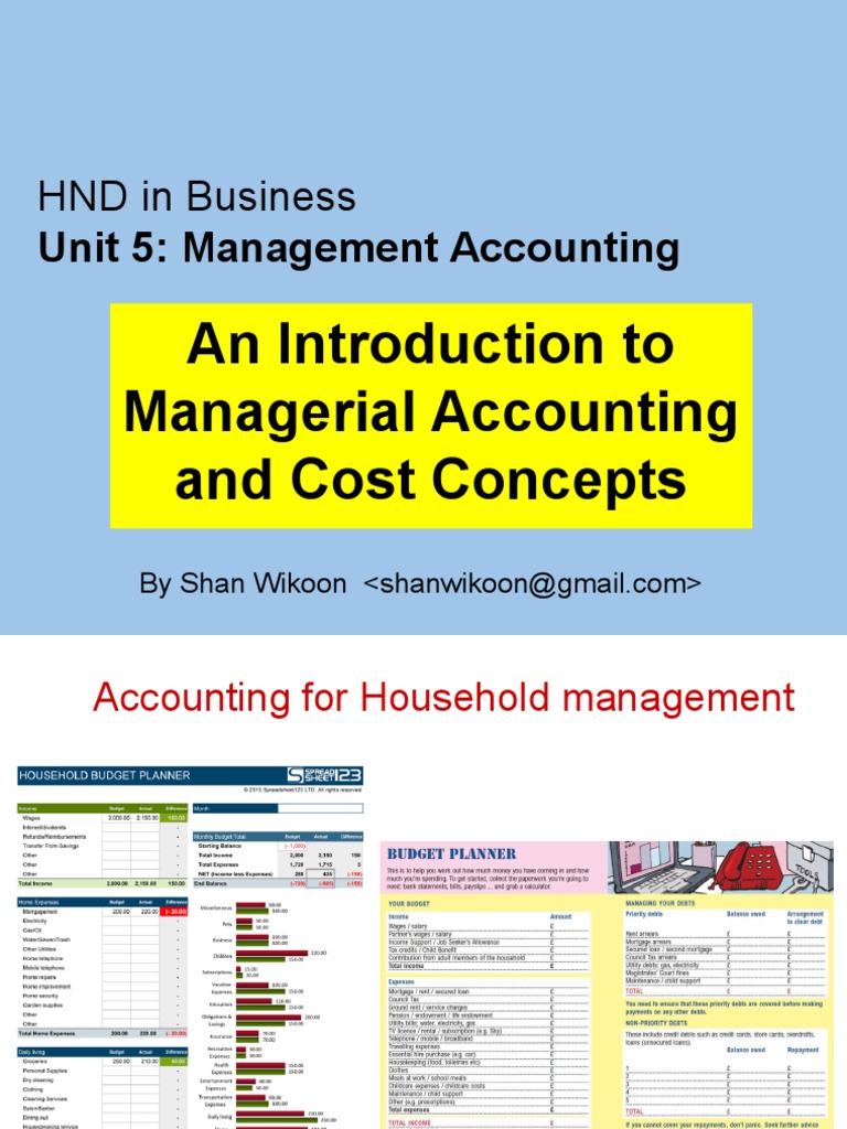 Lesson 1 HND in Business Unit 5 Management Accounting | Expense ...
