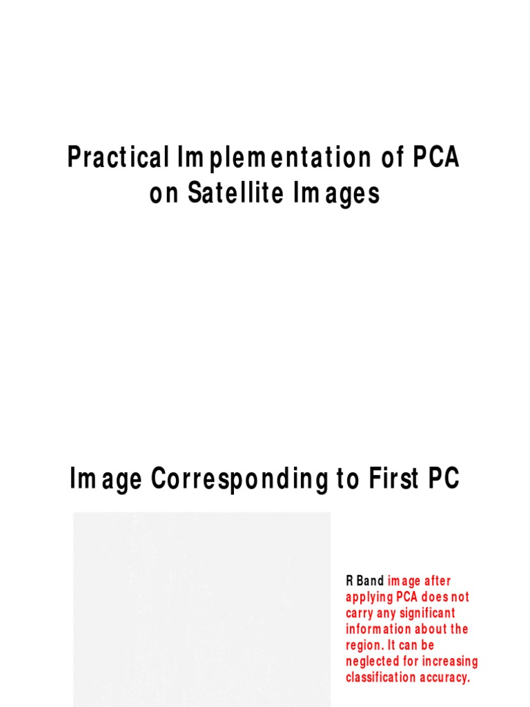 Practical Implementation of PCA On Satellite Images | PDF | Principal ...