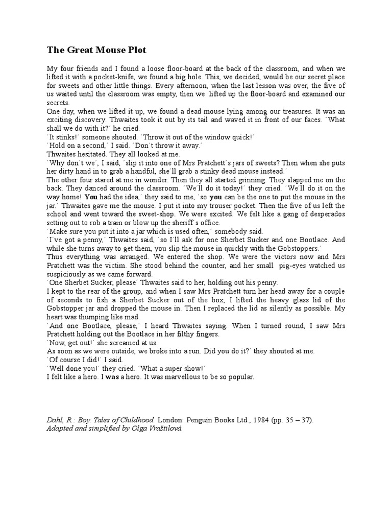 The Great Mouse Plot Unveiled | PDF | Leisure