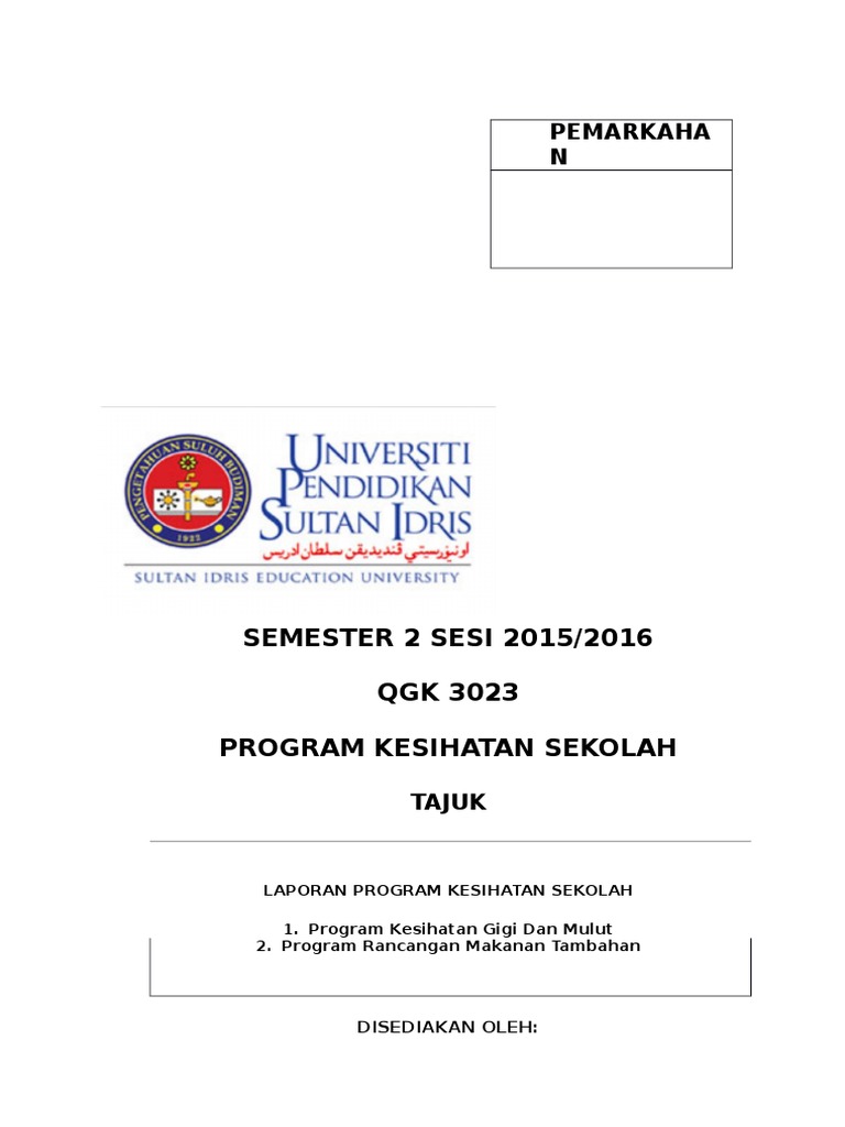 Laporan Program Kesihatan | PDF