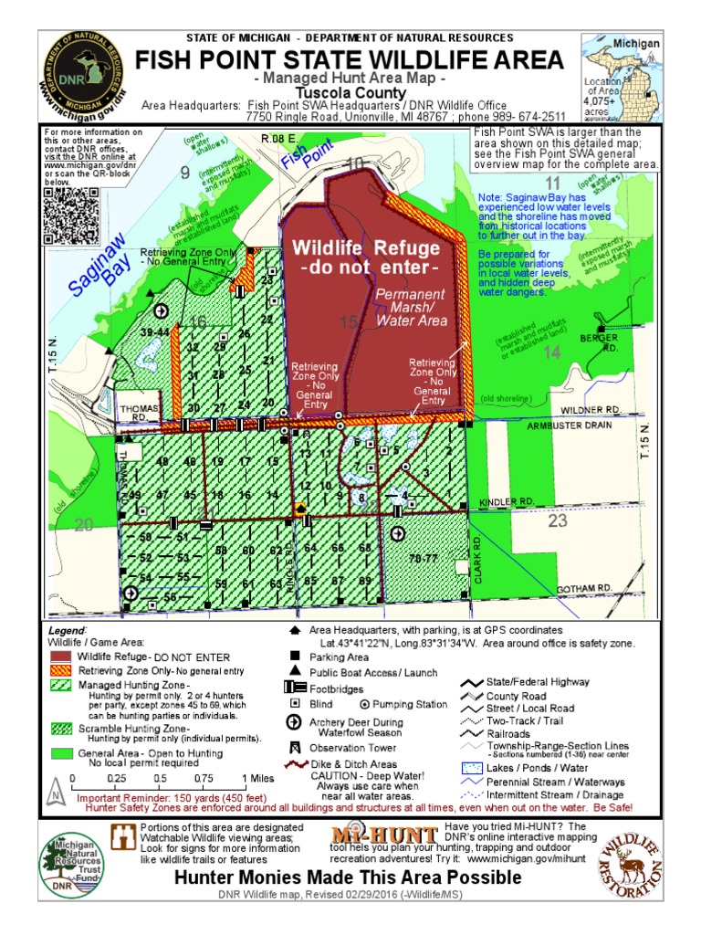 Fish Point SWA MNGD Map | PDF | Hunting | Business