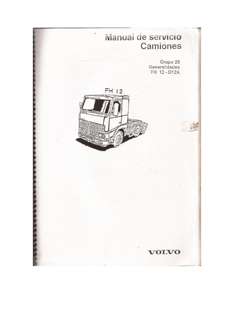 Manual de Servicio Motor Volvo D12a | PDF