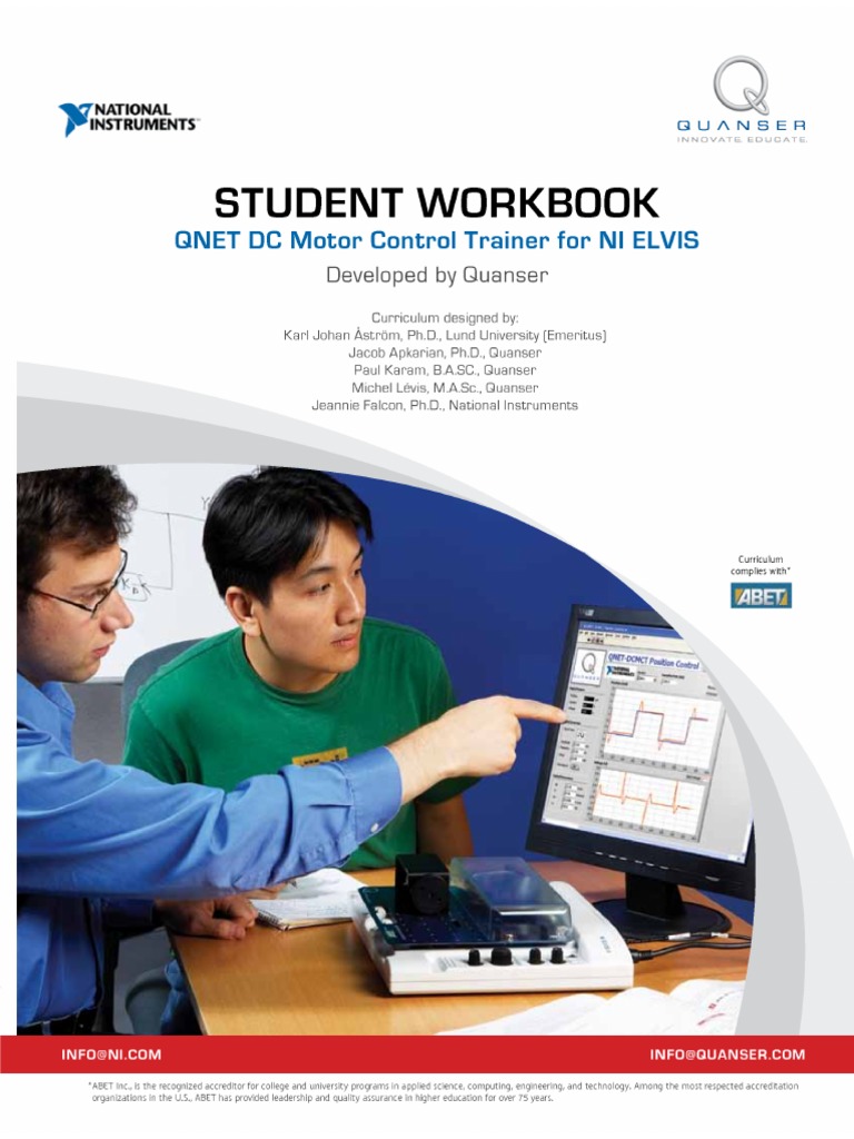 QNET DCMCT - Workbook (Student) | PDF | Control Theory | Experiment
